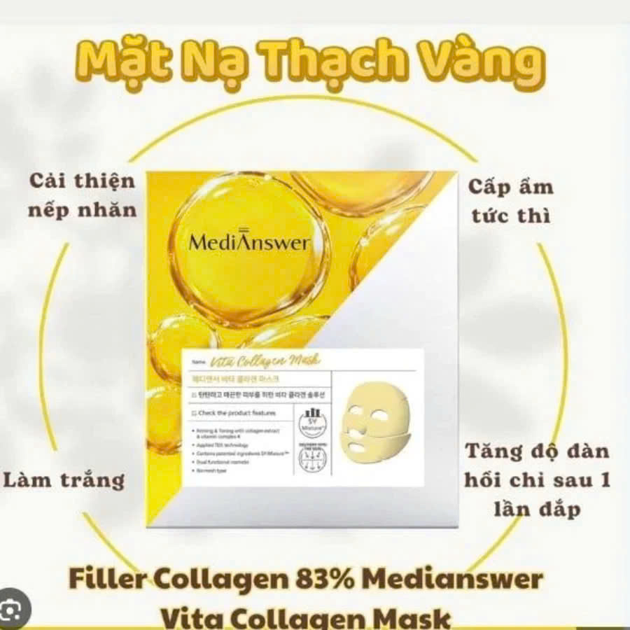 Mặt Nạ Thạch Collagen MediAnswer Vita Collagen Mask Chống Lão Hóa Và ...