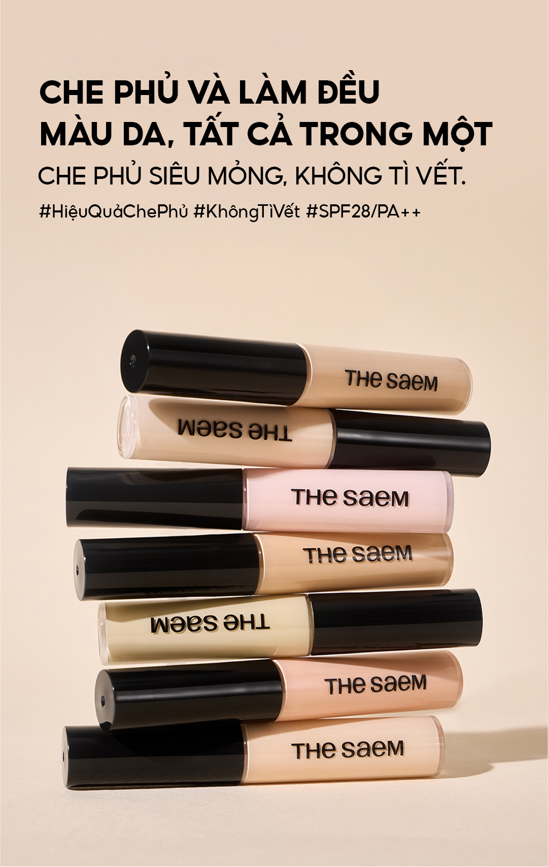 [the SAEM Official] Kem che khuyết điểm the SAEM Cover Perfection Tip ...