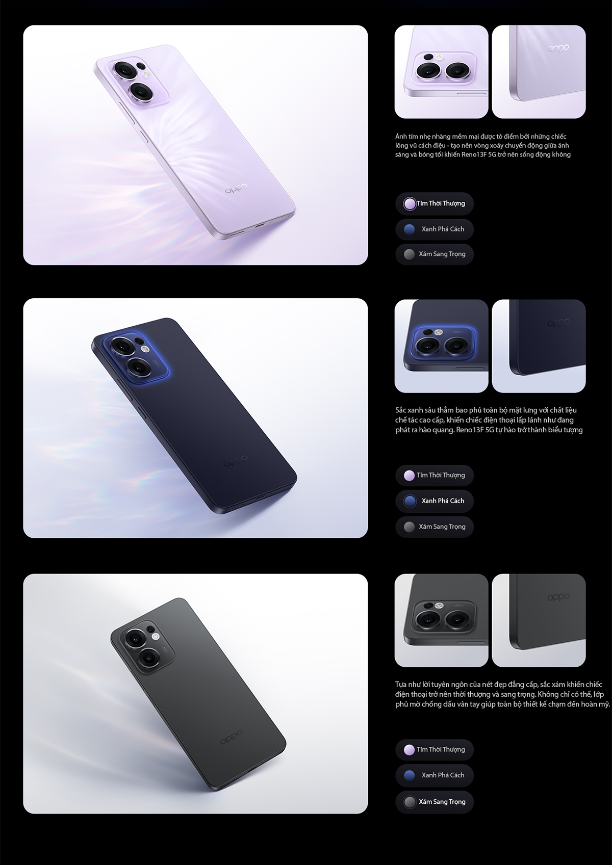 Điện thoại OPPO Reno13F 5G (12GB/256GB) | Camera AI | Chống nước - Hàng ...