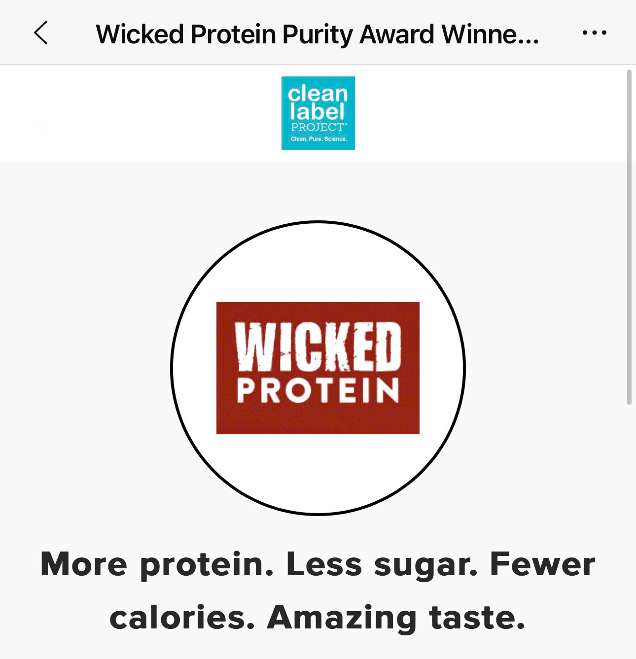 Clear Whey Protein WICKED vị trái cây: chứng nhận Clean Label Project ...