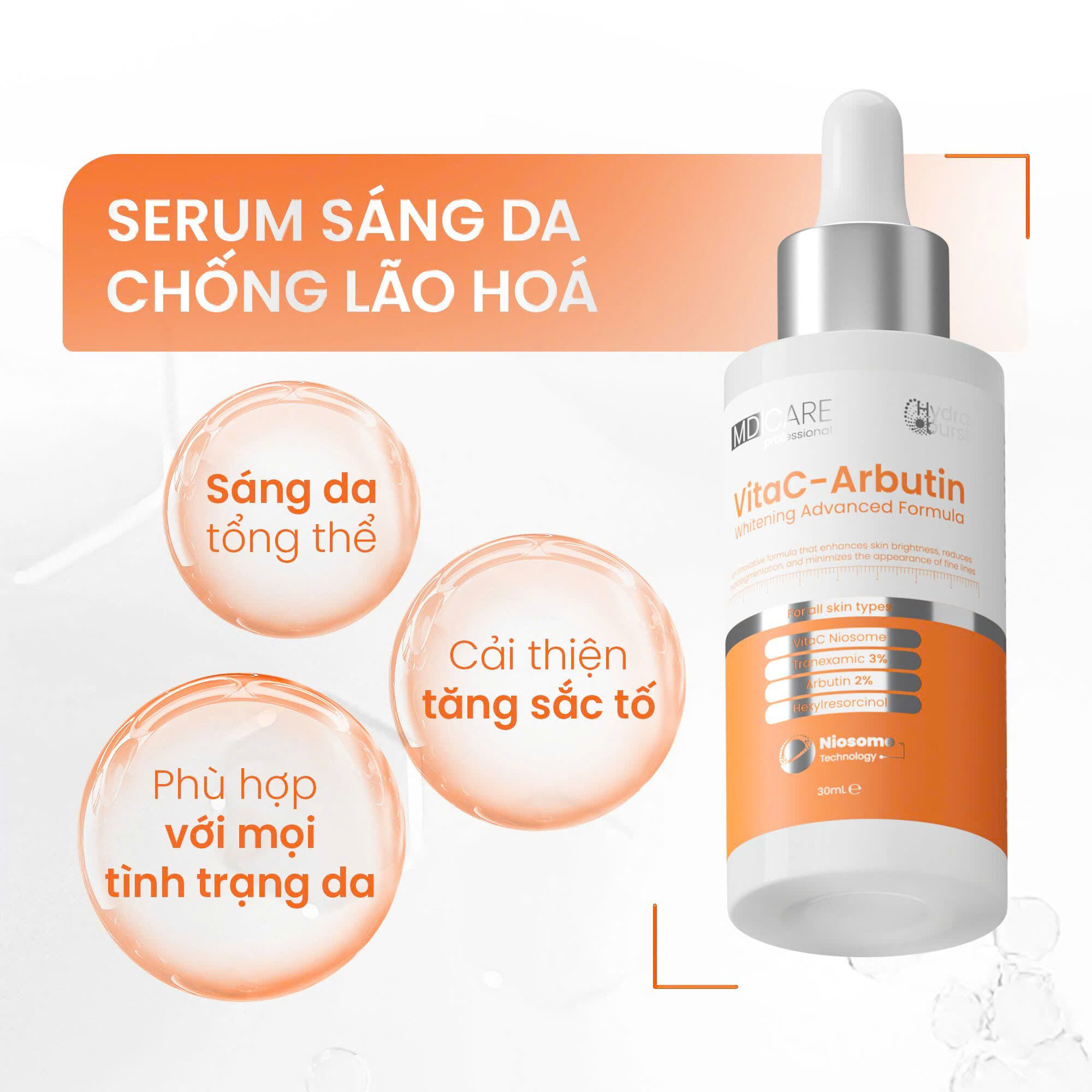 Tinh chất MD Care VitaC Arbutin Whitening Advanced Formula 30ml ...