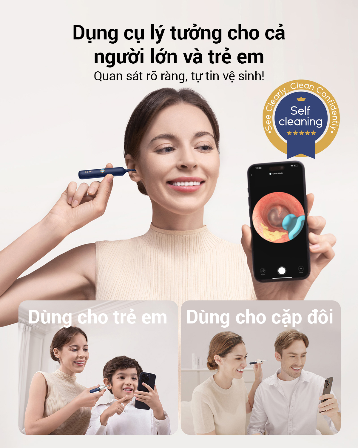 【MÀU XANH DƯƠNG】Ráy Tai Camera Bebird R37R Soi Tai Mũi Họng Đầu Soi Uốn ...