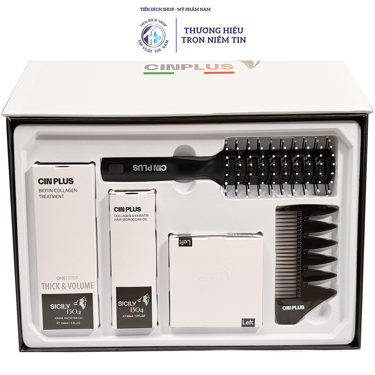 GIFT BOX CINPLUS Bản giới hạn 2025 - Sáp vuốt tóc nam Cin Plus Clay Wax ...