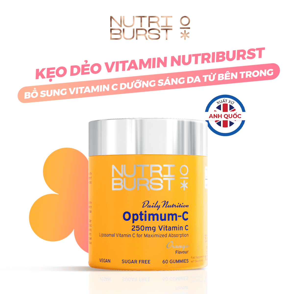 [ Date 06.2025 ] Kẹo dẻo Nutriburst bổ sung Vitamin C giúp tăng ...