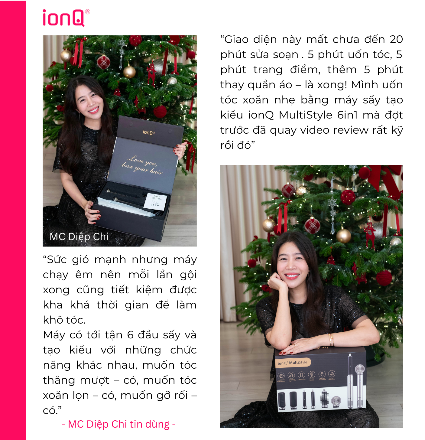 Máy sấy tóc ion âm tạo kiểu ionQ MultiStyle 6 trong 1 tốc độ cao nhanh khô bảo vệ tóc bóng mượt ...