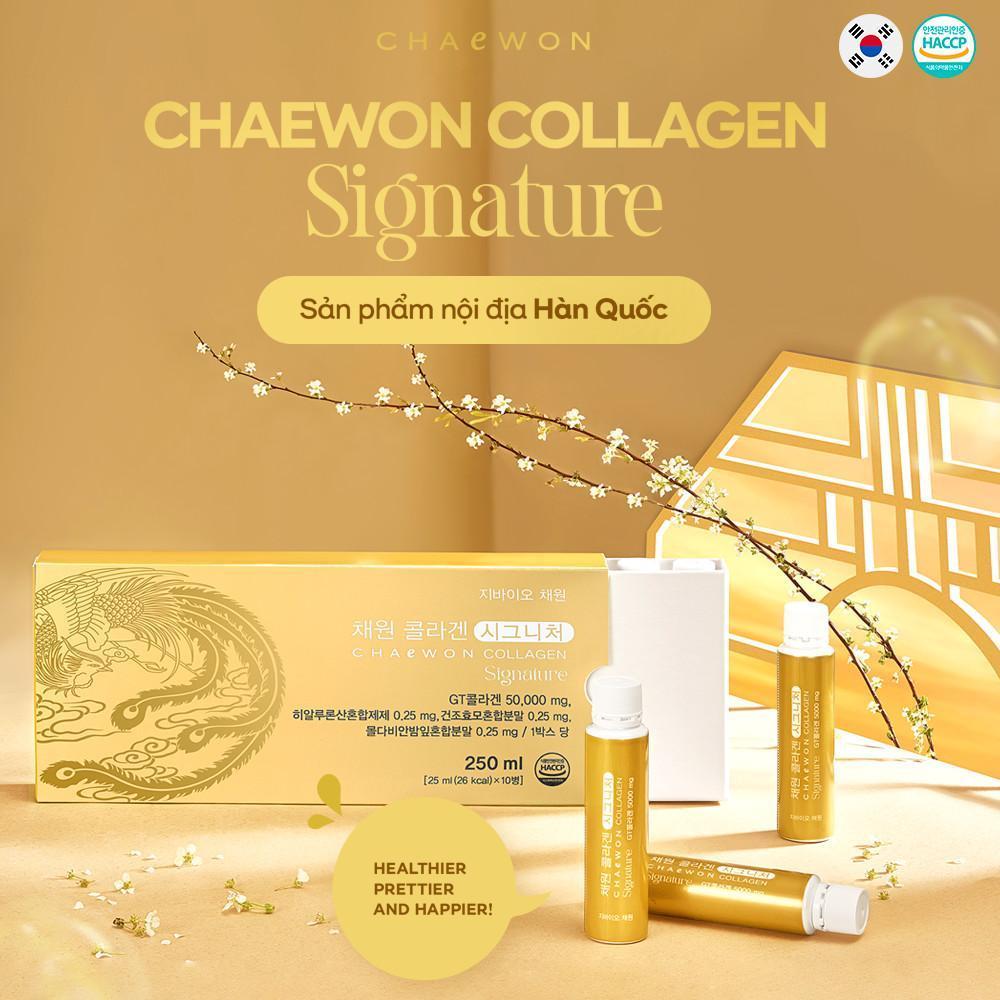 [Combo 30 Lọ] Nước Uống The Collagen CHAEWON Signature 5000mg Hàn Quốc Giúp Làm Đẹp Da Hộp 10 lọ ...
