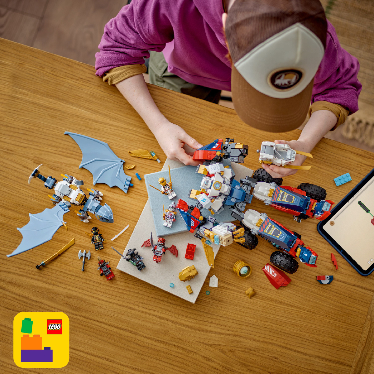 LEGO NINJAGO 71834 Đồ Chơi Lắp Ráp Chiến Giáp Kết Hợp Của Zane (1187 ...