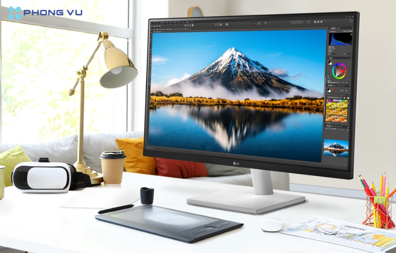 Màn hình máy tính LG 27US500-W 4K IPS, 27 inch, FreeSync, 60Hz, viền mỏng, Bảo hành 24 tháng ...