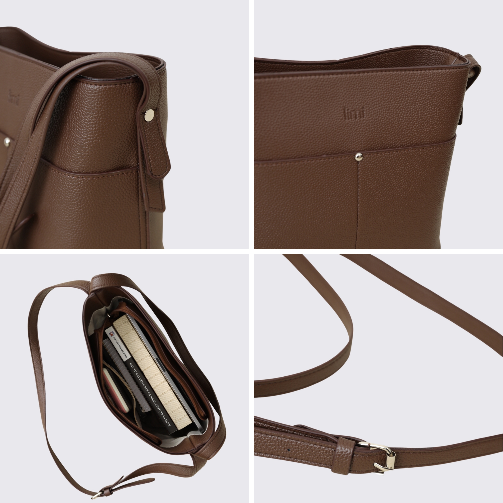 Túi xách nữ local brand đựng ipad đeo vai dễ thương basic đi chơi làm size bé mini Limi Bags ...