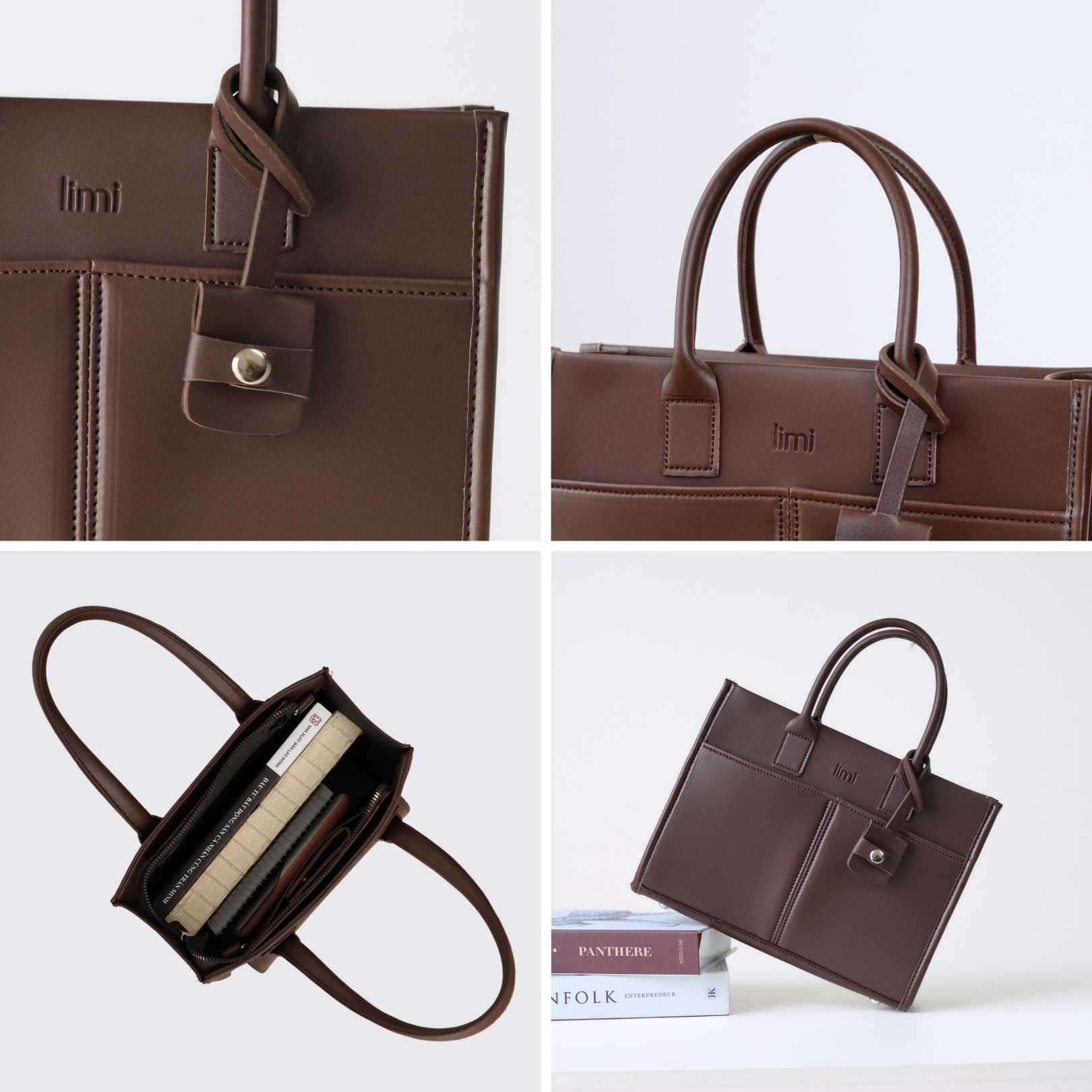 Túi xách công sở nữ size 25 đựng ipad mini nhỏ basic thời trang thanh lịch đi làm ELLY Limi Bags ...