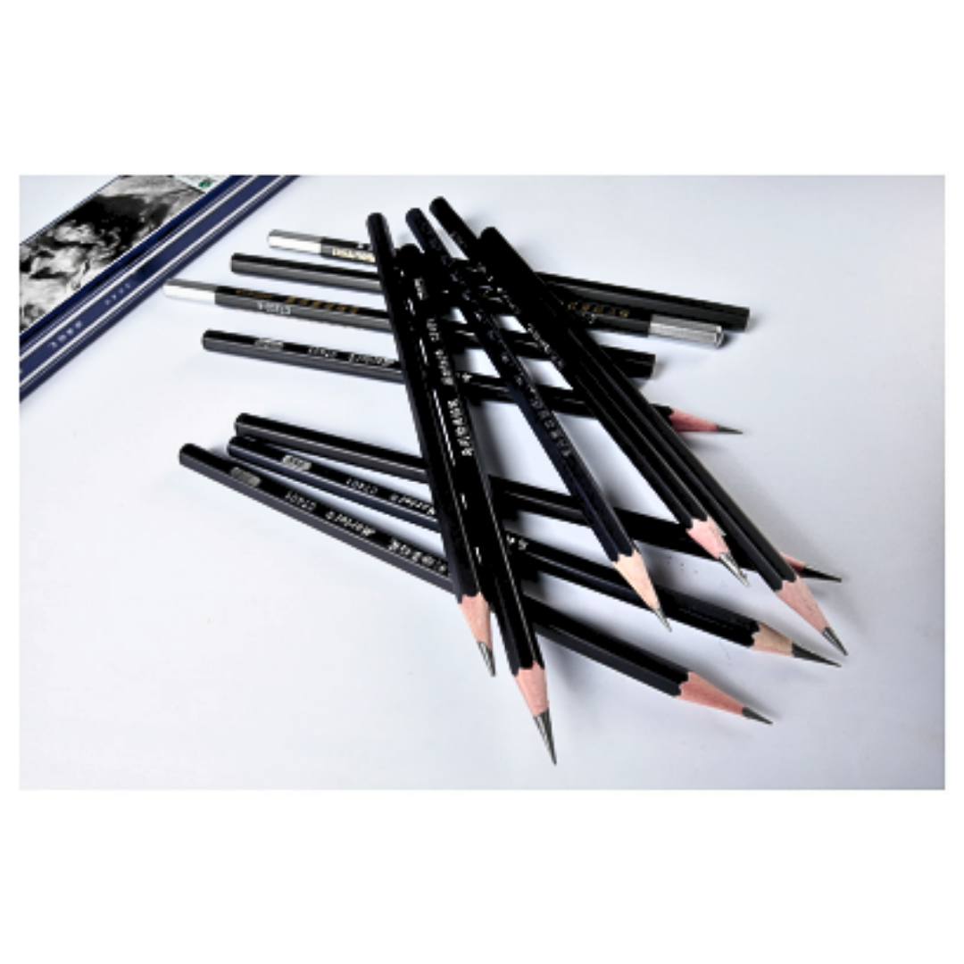 Bút Chì Vẽ Tranh Cao Cấp MARIES C7401 HB, 2B, 4B, 6B, 8B, 14B , Bút Chì ...