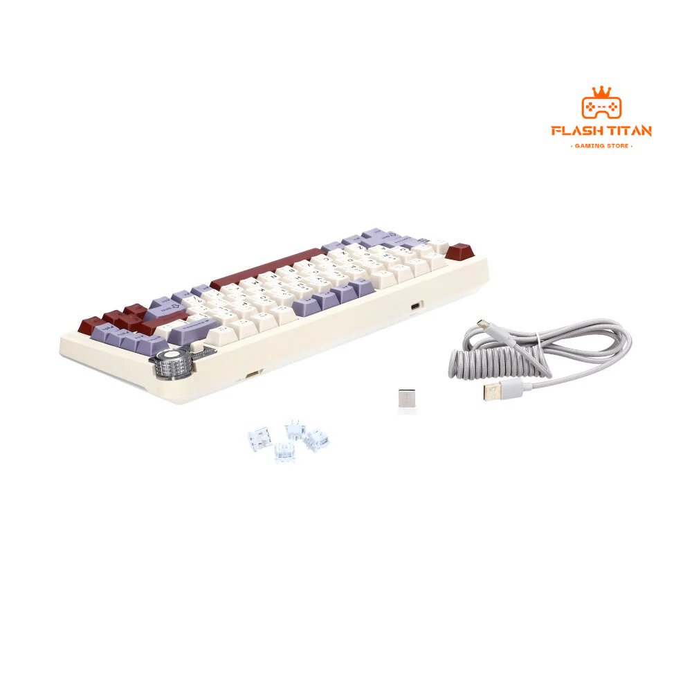 Bàn phím cơ không dây AULA AU75 - 3 mode kết nối tiện lợi - LED RGB nhiều chế độ - Hỗ trợ ...