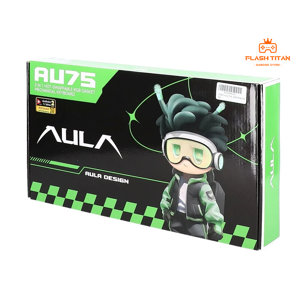 Bàn phím cơ không dây AULA AU75 - 3 mode kết nối tiện lợi - LED RGB nhiều chế độ - Hỗ trợ ...