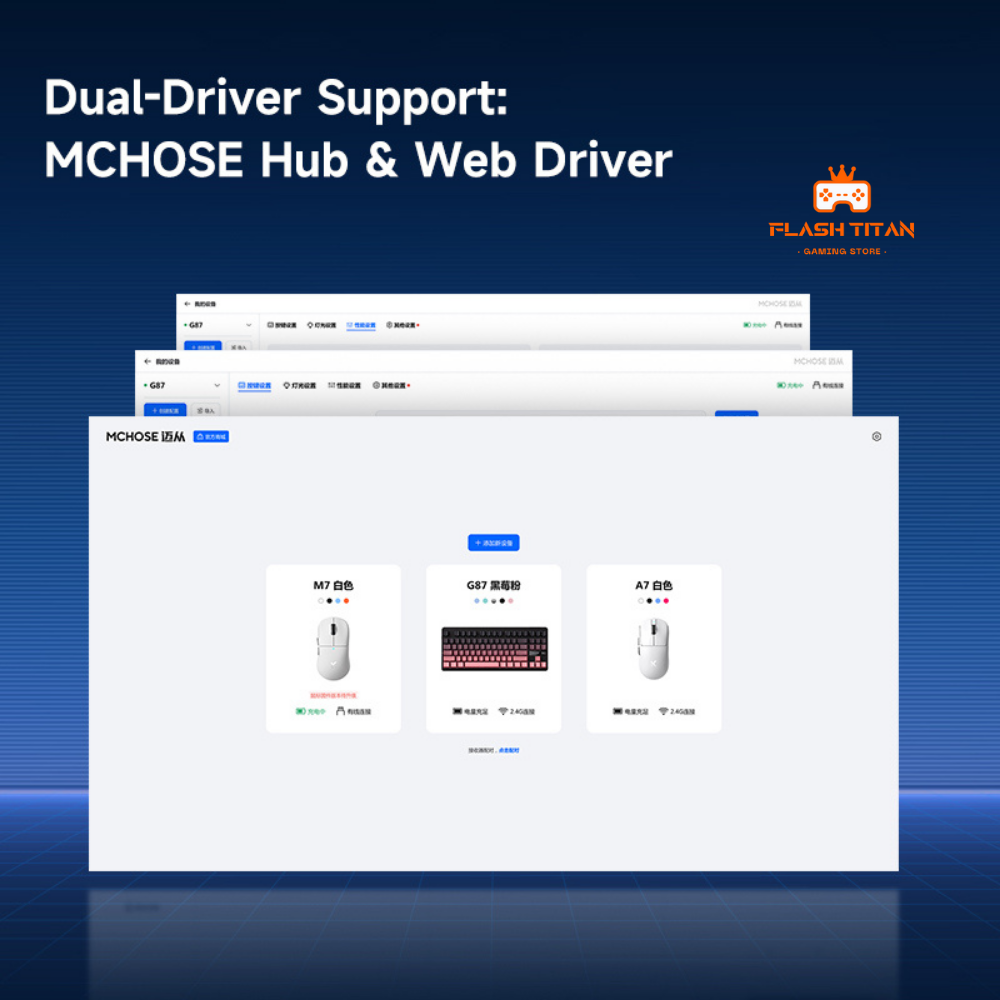 Bàn phím cơ Mchose G87 v2 - 3 mode, RGB, hotswap - Layout TKL - Có núm ...