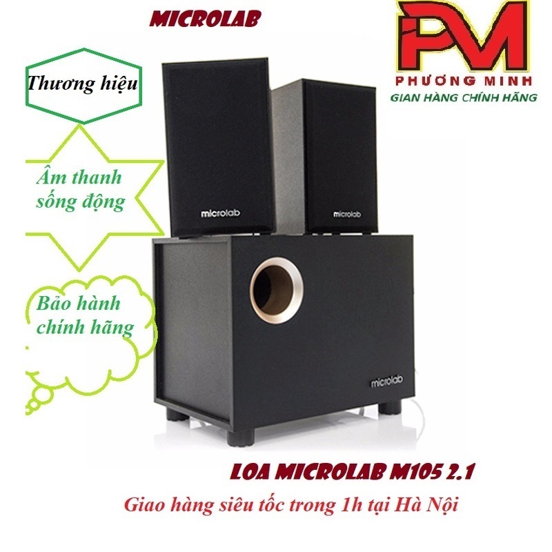 Bộ Loa máy tính Microlab M105 (2.1) và B27 (2.0) - Hàng cam kết Chính Hãng bảo hành 12 tháng ...