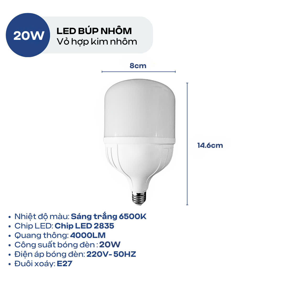 Bóng Đèn LED BULD ATH LIGHTING Loại Led Buld Trụ Bọc Nhôm Chống Nước ...