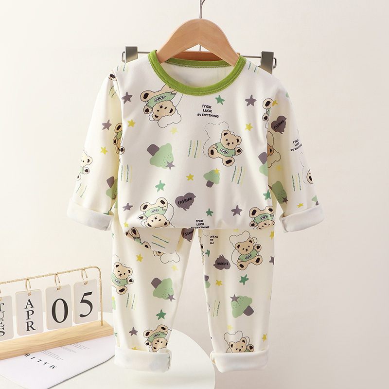 Bộ Quần Áo Thu Đông Cho Bé Trai, Bé Gái Chất Cotton Nỉ Mềm - Bộ Dài Tay Cho Bé 9-21kg | Shopee ...