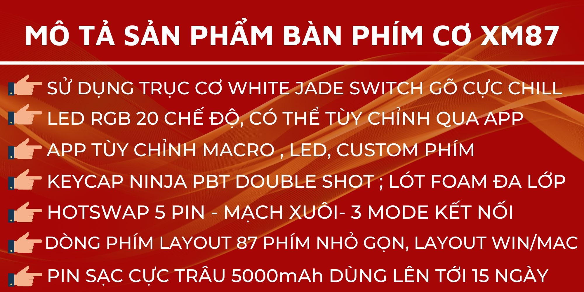 Bàn Phím Cơ Bluetooth Gaming ZiyouLang XINMENG XM87 VIP PRO V2 Nâng Cấp ...
