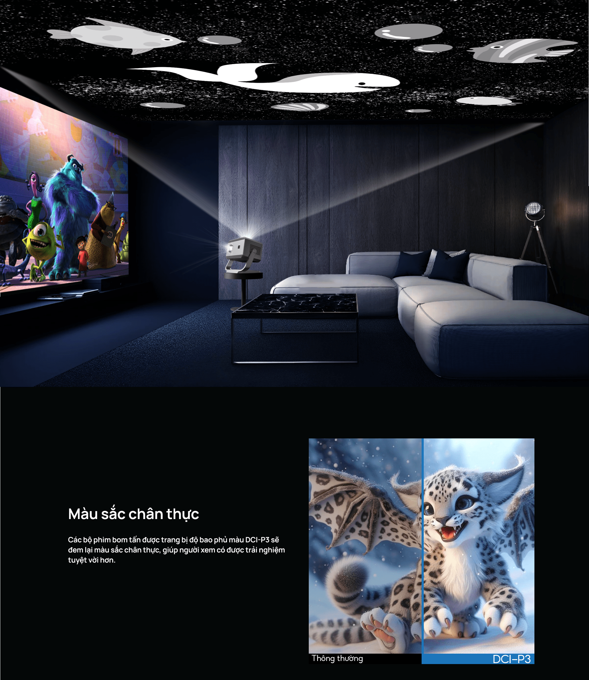[ CHÍNH HÃNG ] Máy Chiếu Q10 Plus Full HD - Máy Chiếu Movie Legend - Hỗ ...