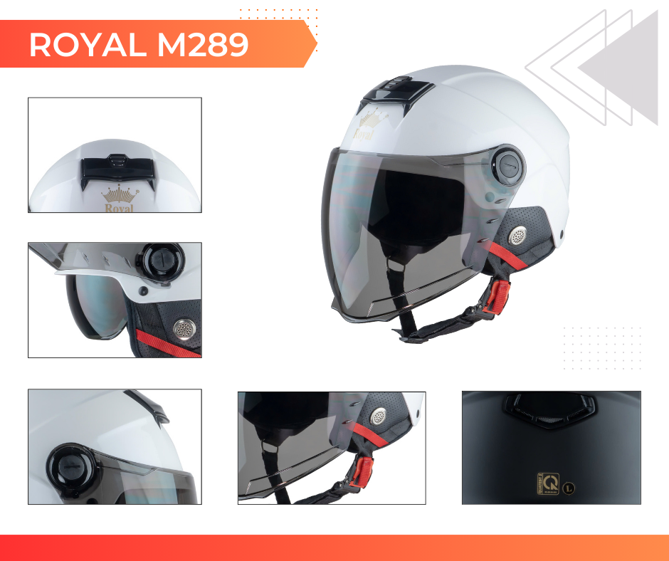 Royal M289 Đủ Màu - Mũ Bảo Hiểm Nửa Đầu 2 Kính Chính Hãng, Size L XL ...
