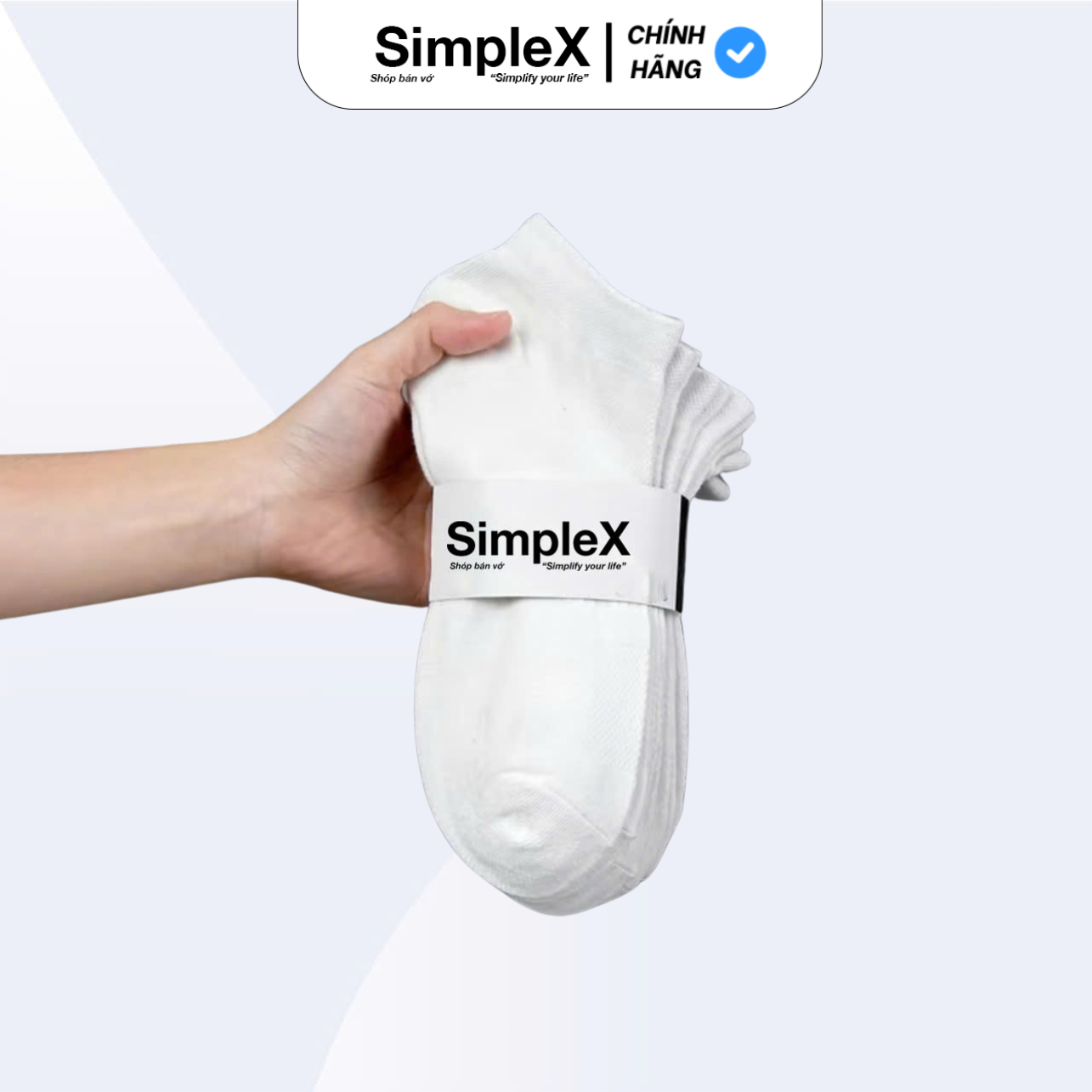 [Combo 10] Tất Vớ Nam Nữ Cổ Cao Trơn 20-22cm SimpleX, Cotton Êm Ái Dày ...