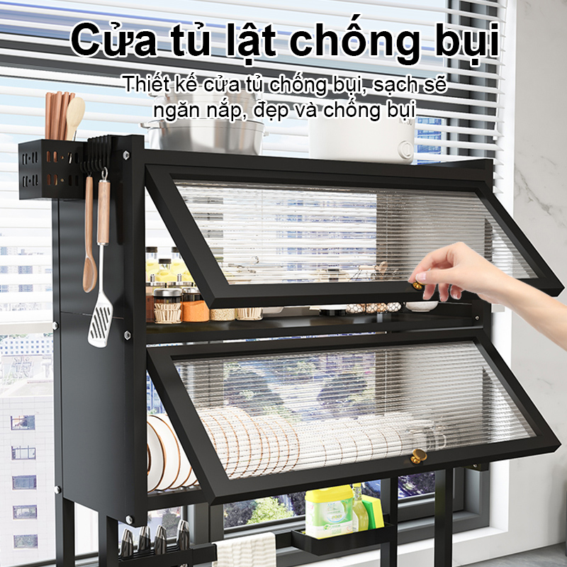 RACK Kệ để chén bát Đa Năng Kệ Úp Chén Nắp Trượt Chống Bụi Kệ chén có ...