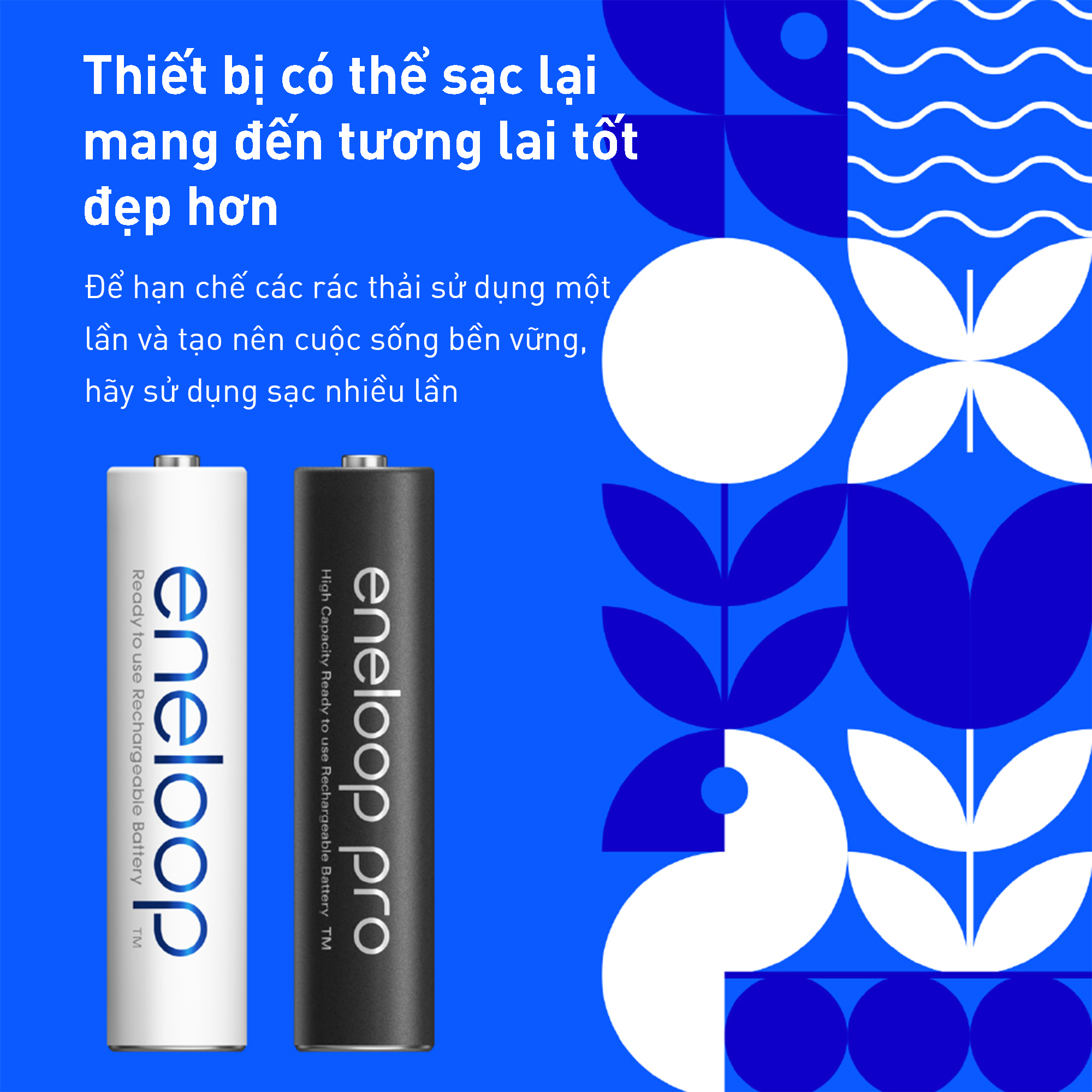 Pin sạc Panasonic eneloop tiêu chuẩn AAA 800mAh - BK-4MCCE2BT6 (Vỉ 2 ...