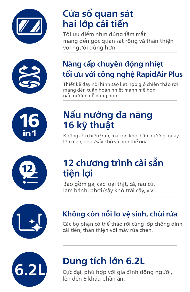 Nồi chiên không dầu Philips NA332/00 6.2 lít - Hàng Chính Hãng | Shopee ...