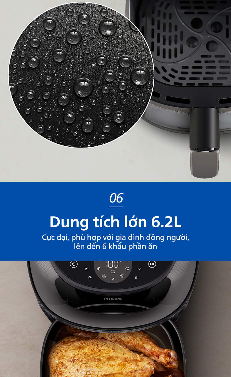 Nồi chiên không dầu Philips NA332/00 6.2 lít - Hàng Chính Hãng | Shopee ...