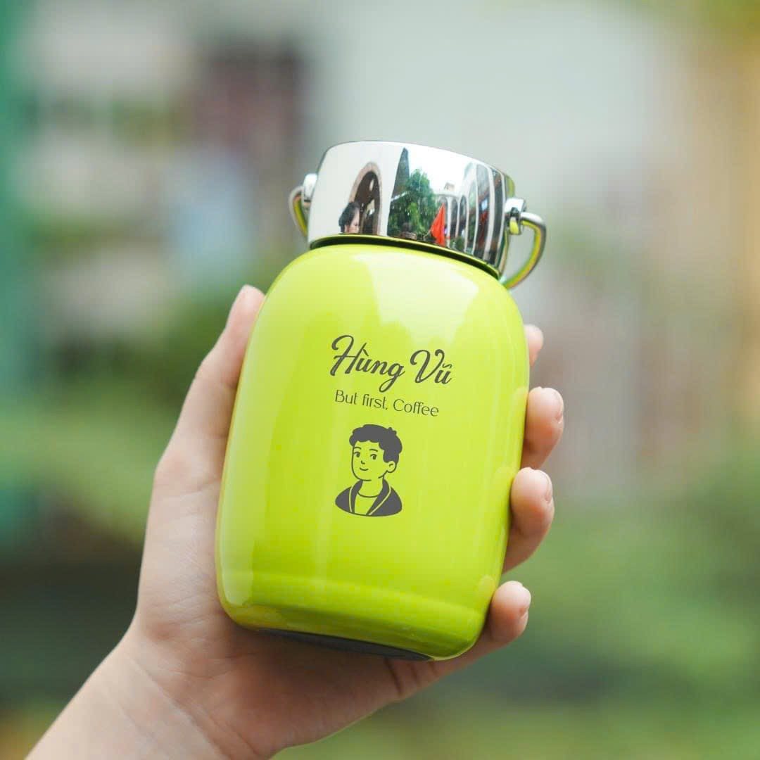 [Miễn Phí Khắc Tên] Bình Giữ Nhiệt Mini CHOUCHOU 260ml - Inox 304, khắc theo yêu cầu ,Có Quai ...