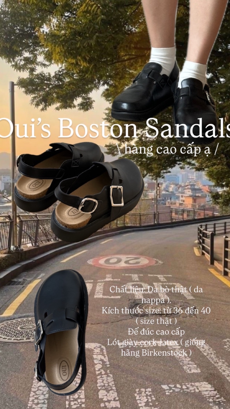 Oui Boston Sandals - Giày Sandal Form Boston ( Ouithebrand ) | Shopee ...