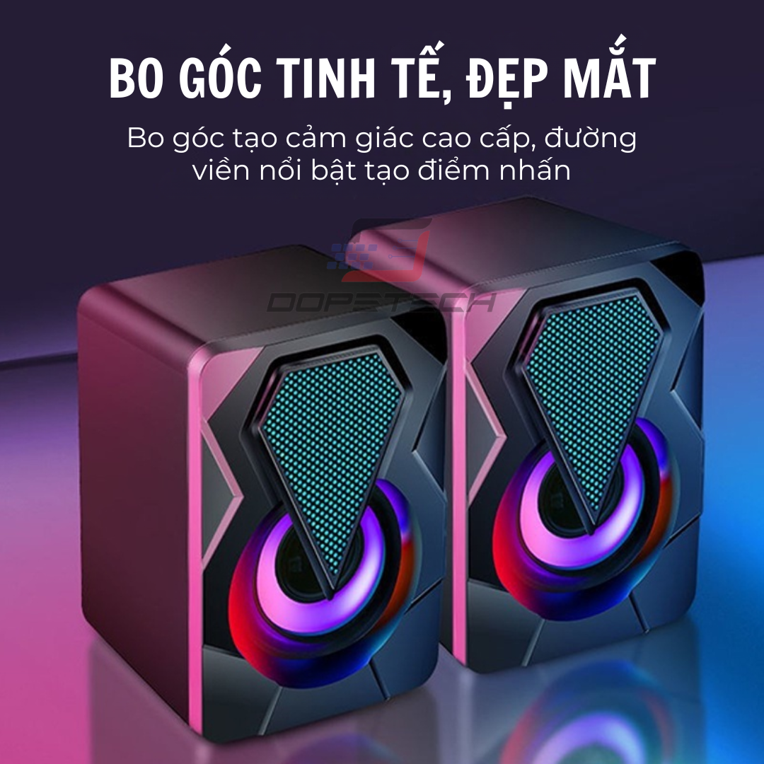 Loa Vi Tính Mini Laptop LED RGB E-1046, Loa Máy Tính Gaming Cao Cấp Cho ...