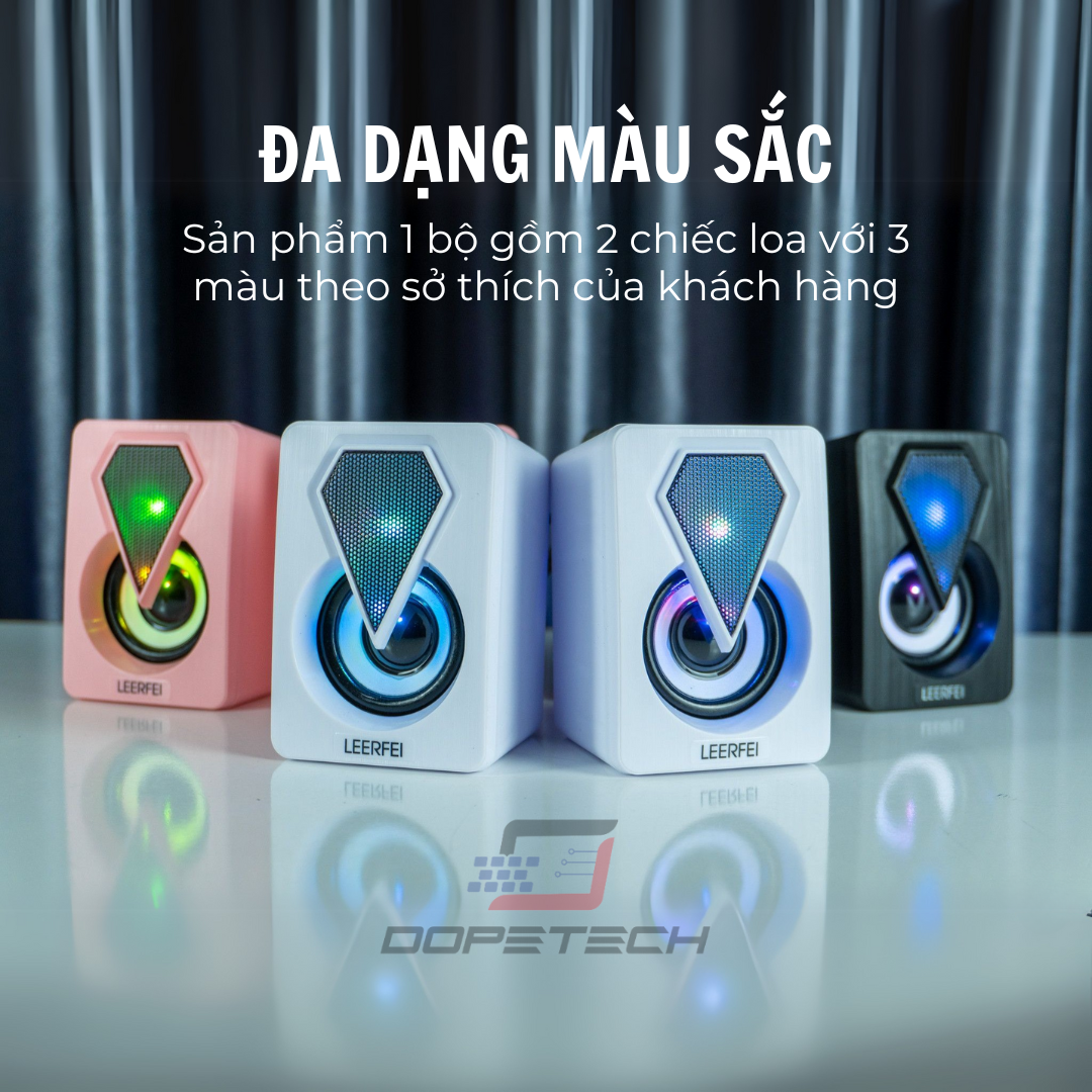 Loa Vi Tính Mini Laptop LED RGB E-1046, Loa Máy Tính Gaming Cao Cấp Cho ...
