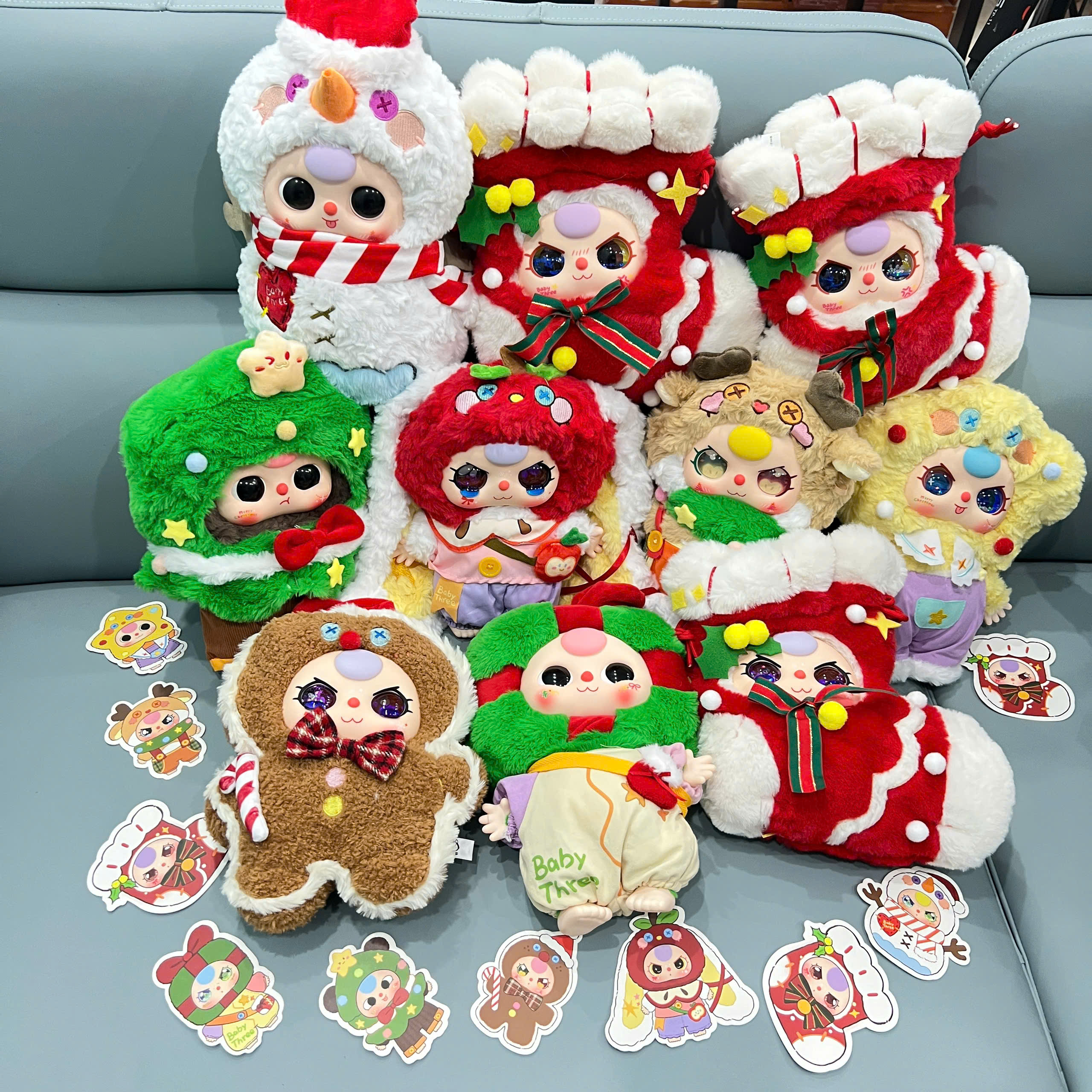 Hộp Mù ĐÃ KHUI ẢNH THẬT 100% BABY THREE Noel 400%, LIILA'S ZOO, MIGO ...