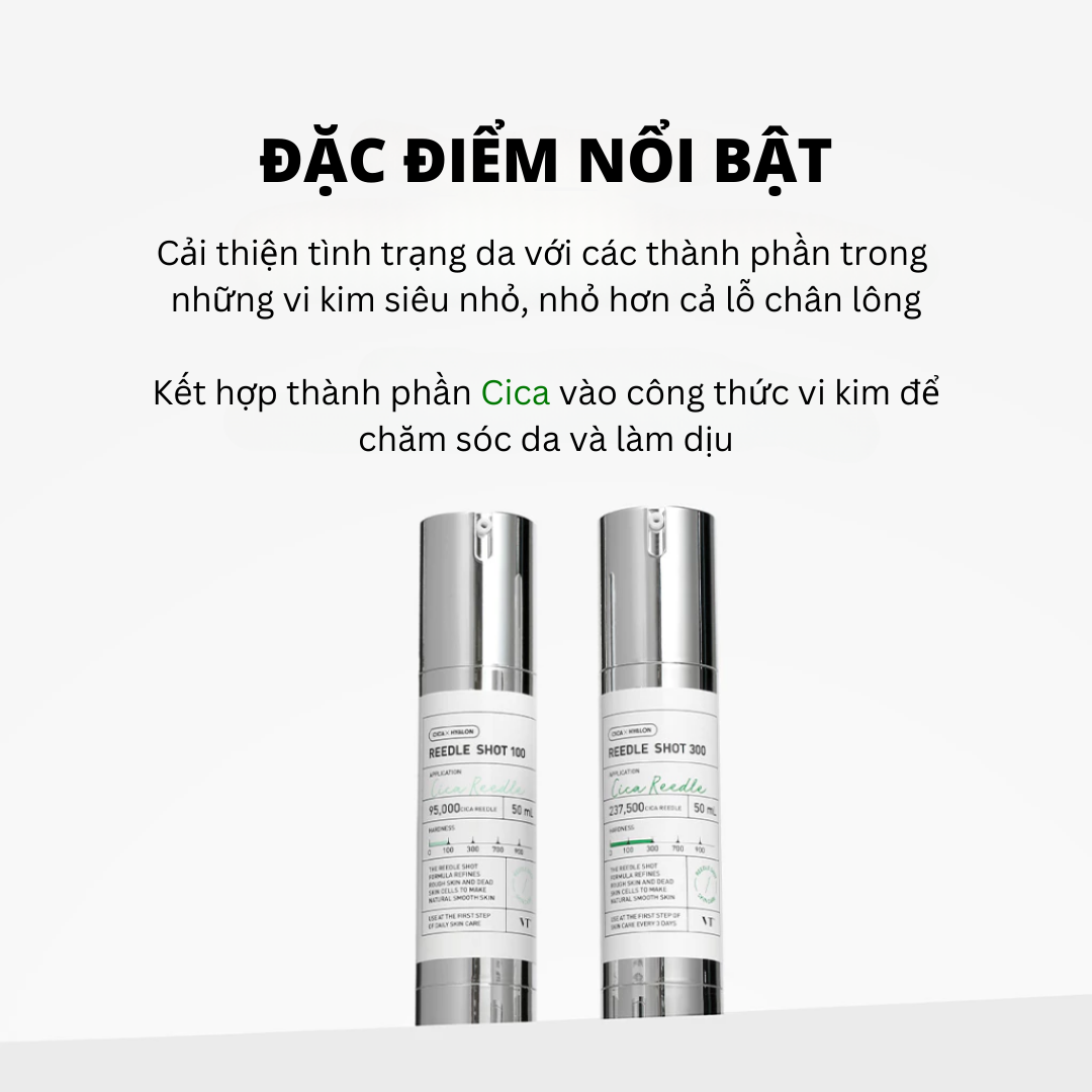 [Combo] Tinh chất Vi kim VT REEDLE SHOT 100 & Hộp mặt nạ dưỡng da VT ...