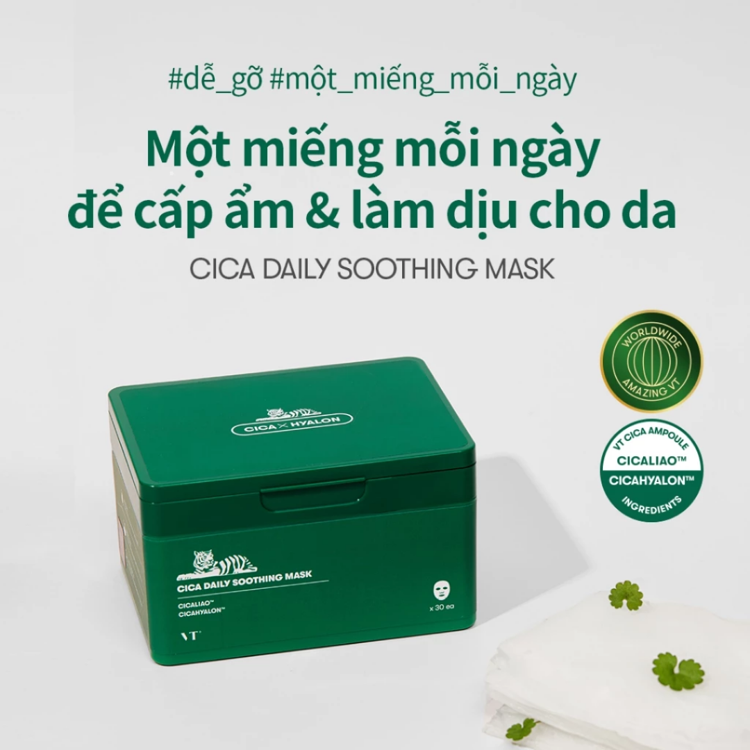 [Combo] Tinh chất Vi kim VT REEDLE SHOT 100 & Hộp mặt nạ dưỡng da VT ...