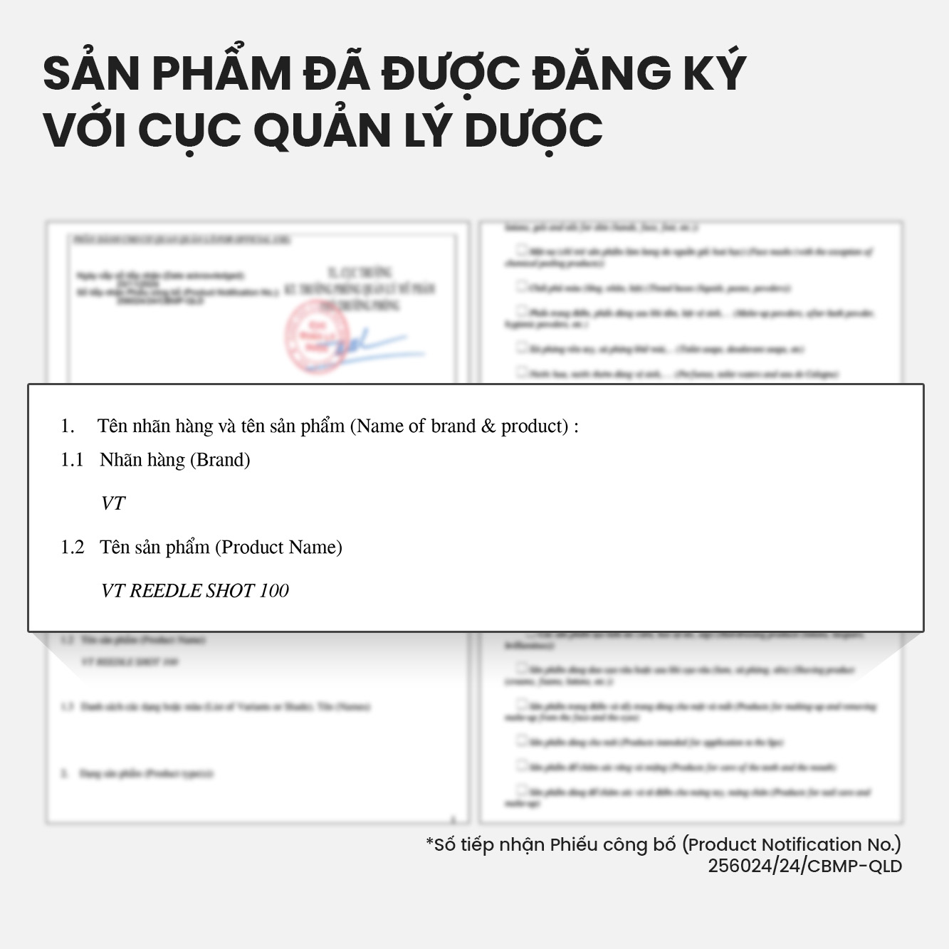 [Combo] Tinh chất Vi kim VT REEDLE SHOT 100 & Hộp mặt nạ dưỡng da VT ...