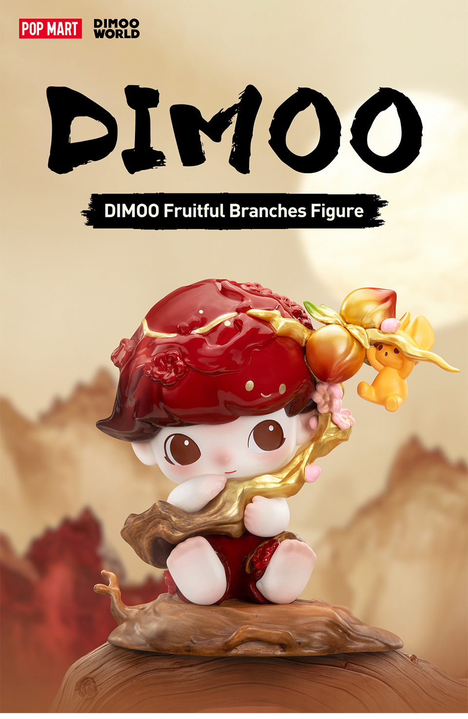 POP MART DIMOO Fruitful Branches Figure Action Toys Figure Birthday ...