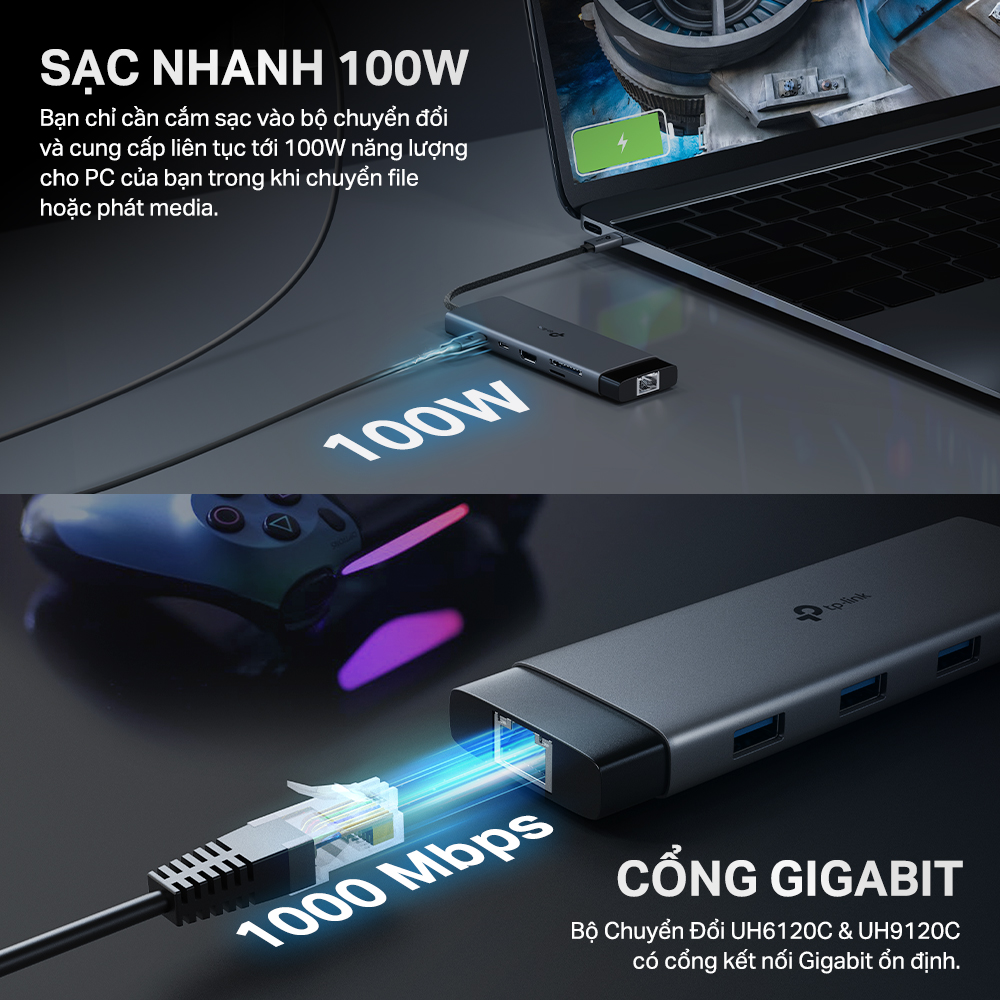 Hub USB Type-C 6 Cổng TP-Link UH6120C – Giải Pháp Kết Nối Toàn Diện Cho ...
