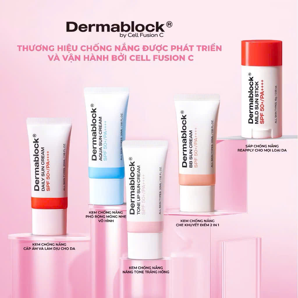 Kem Chống Nắng Dermablock SPF50+ PA++++ Giúp Chống Nắng Và Nâng Tone ...