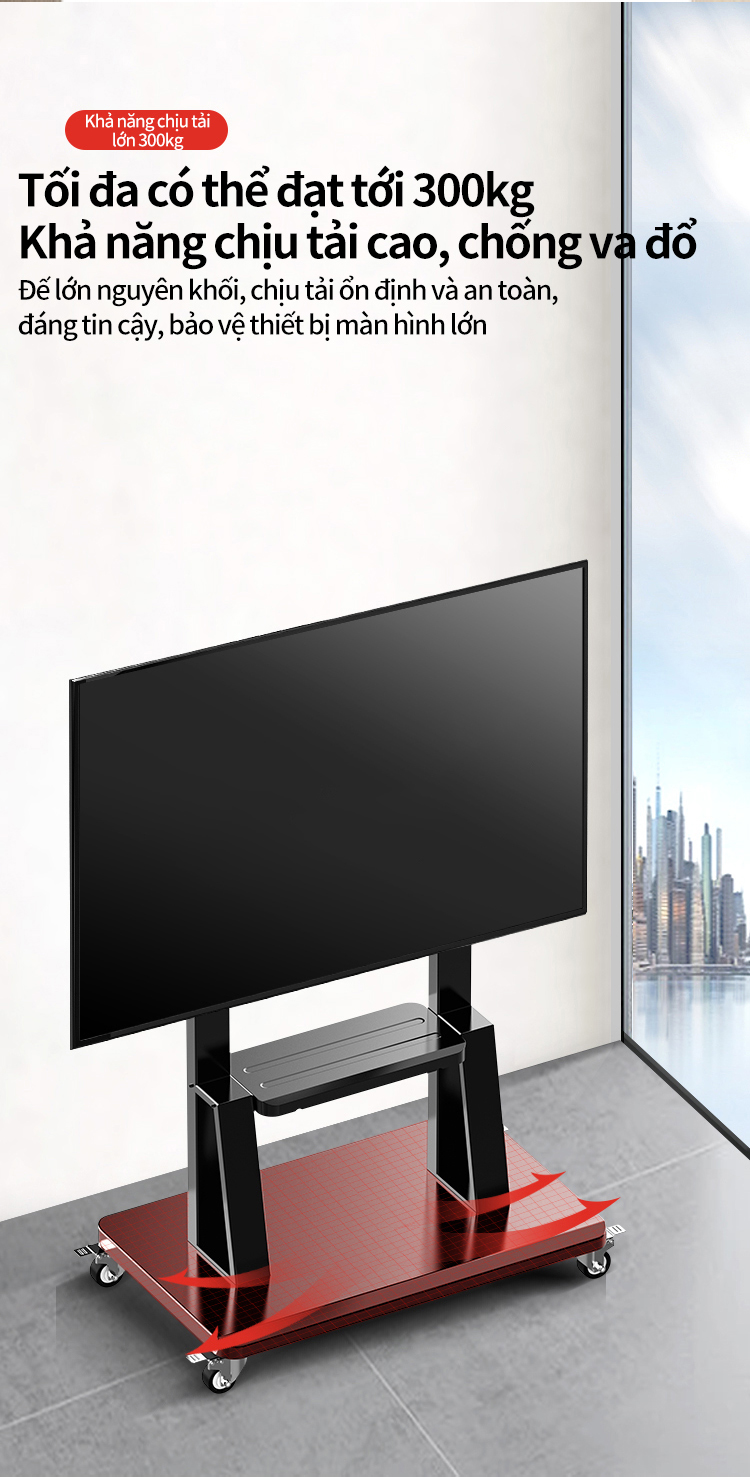 Giá Treo Tivi Di Động 32 - 85 Inch Kệ Treo Tivi Có Bánh Xe Di Chuyển ...