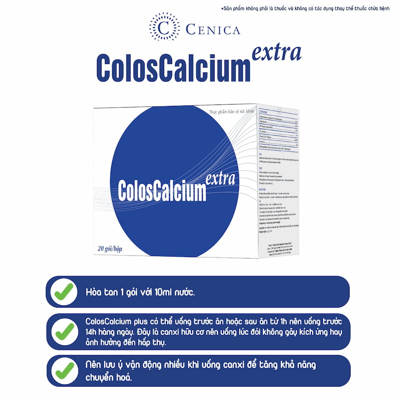 Canxi Zeambi - Colos Calcium Extra hữu cơ dạng bột hộp 20 gói | Shopee ...