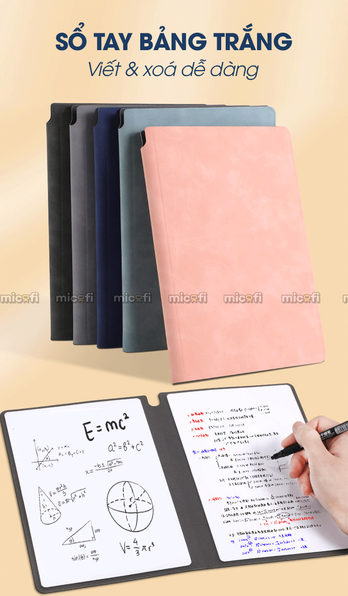Sổ Tay Ghi Chép Micofi Bảng Viết Bút Lông, Sổ Viết Tay Phác Thảo Note ...