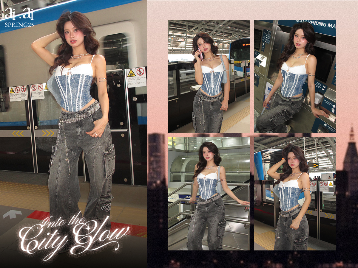 Áo Corset 2 Dây Cài Trước Phối Ren Jenny Corset Top AIAI OFFICIAL ...