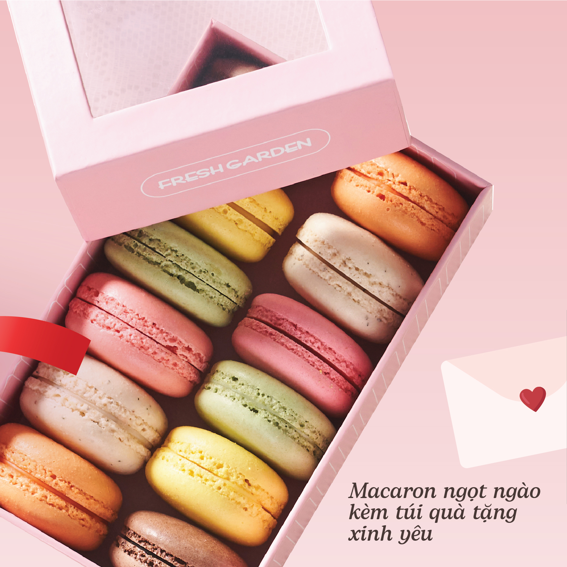 Bánh Macaron Fresh Garden, Hộp 90G | Shopee Việt Nam