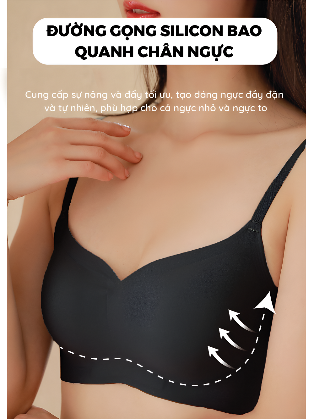 Áo Lót Nữ Đúc Su Không Gọng AHBRA SA04 Không Lộ Viền Gom Đẩy Ngực Chống Chảy Xệ Hợp Mặc Áo Dài ...