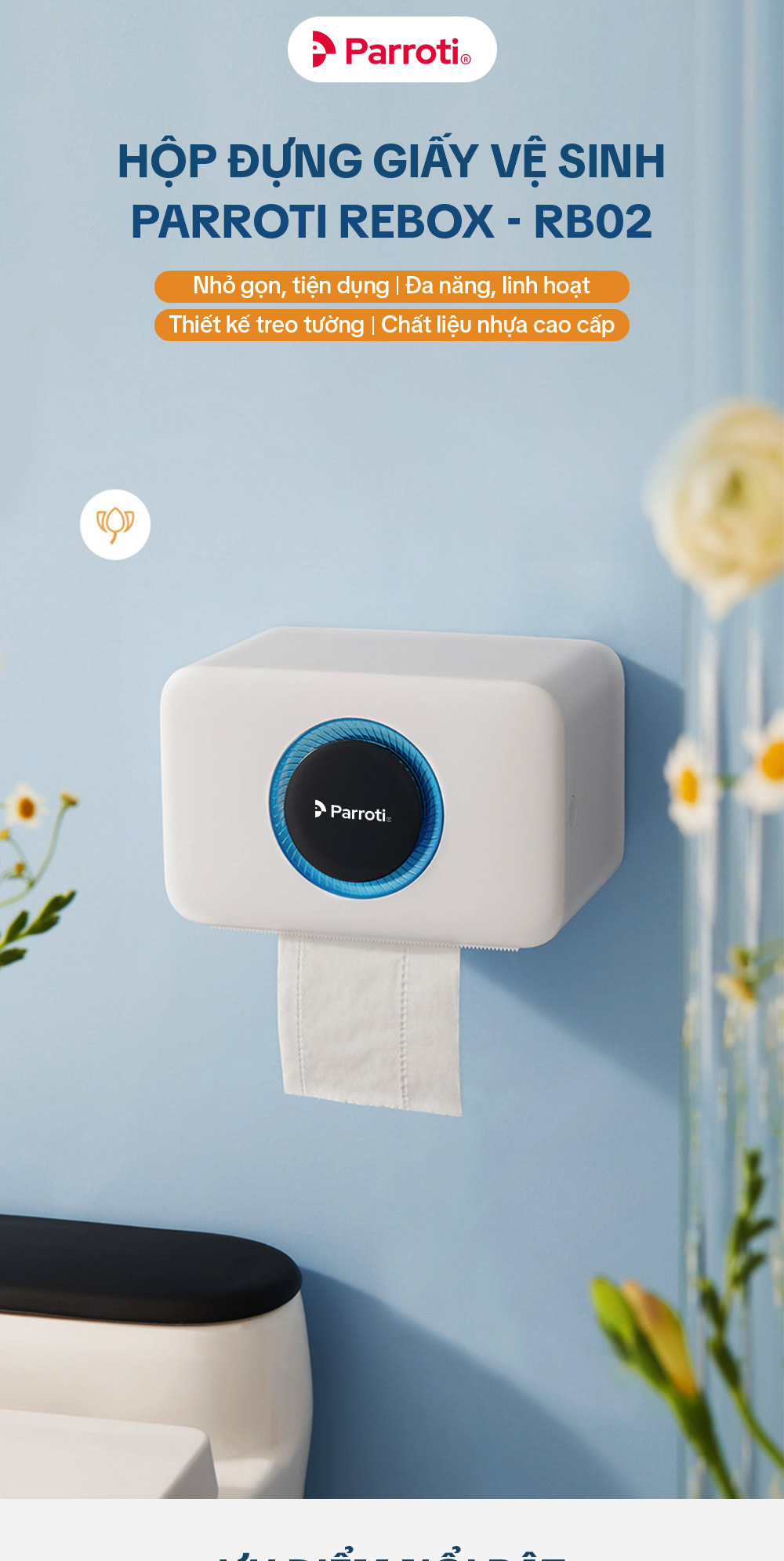 Hộp Đựng Giấy Vệ Sinh Có Lõi, Không Lõi Dán Tường Có Kèm Sáp Thơm, Hộp Đựng Khăn Giấy Rút Toilet ...