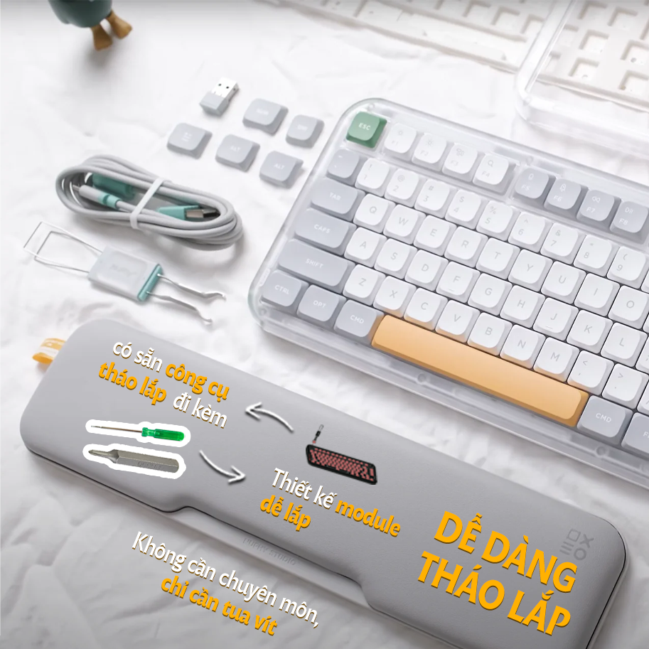 Bộ phụ kiện chuyển đổi profile NuPhy Kick75 – Swappable Kit chính hãng ...