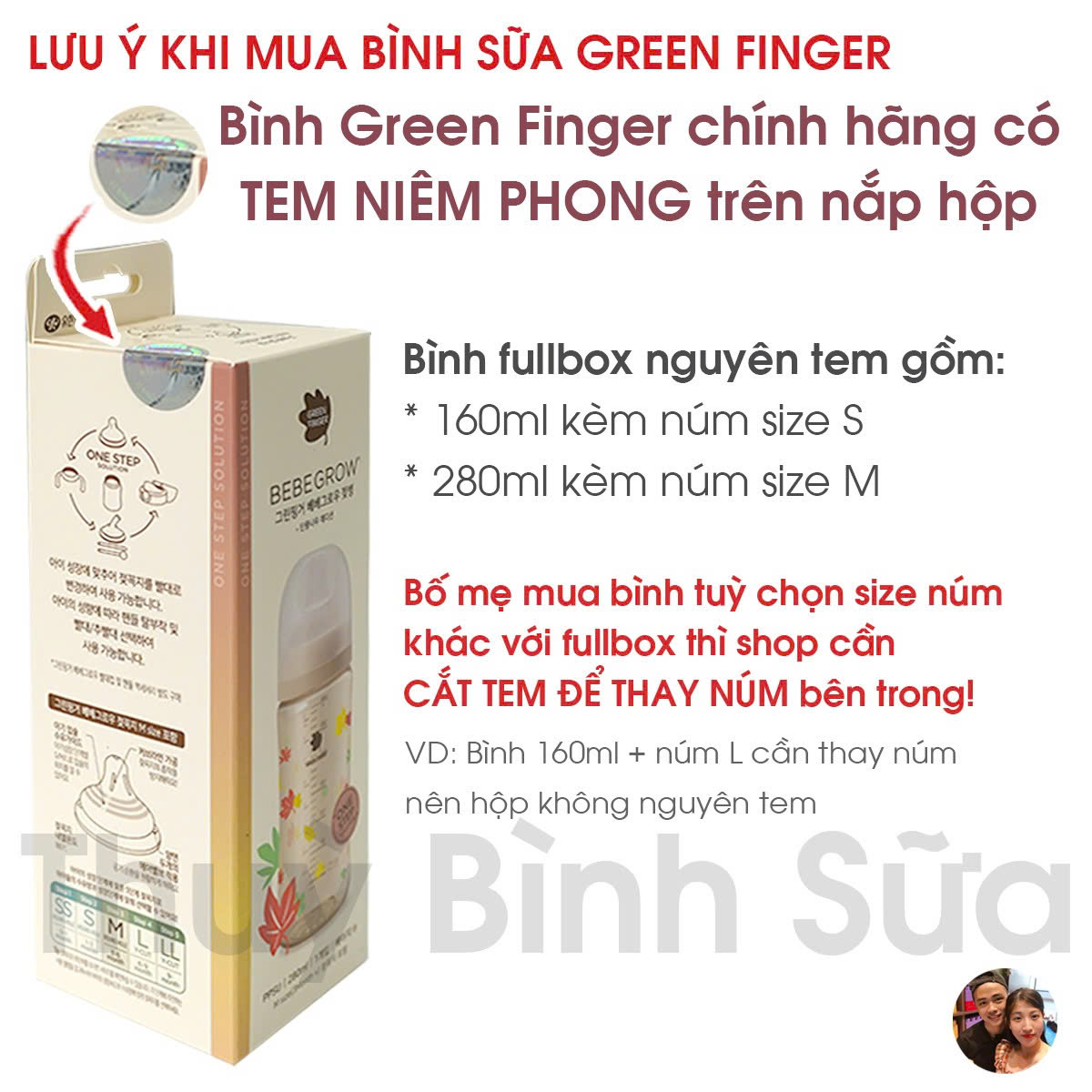 Bình sữa Green Finger Bebegrow Nhựa PPSU Hàn Quốc 160ml/280ml, núm ty 2 van thoát khí | Shopee ...