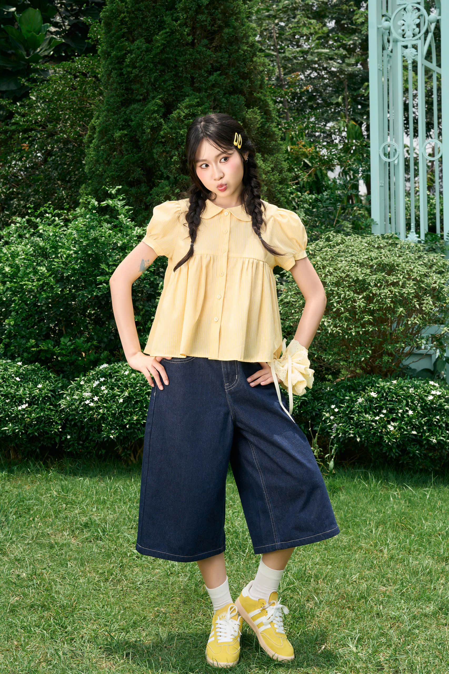 Quần Jean Dáng Lửng Dài Demi Jean Short 𝑩𝒚𝒄𝒂𝒎𝒄𝒂𝒎 Năng Động Denim Wash ...